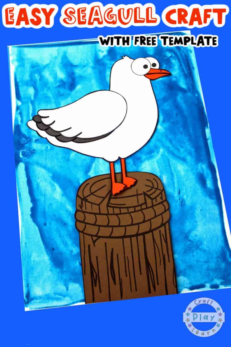 Kids Seagull Art And Craft Project - Craft Play Learn