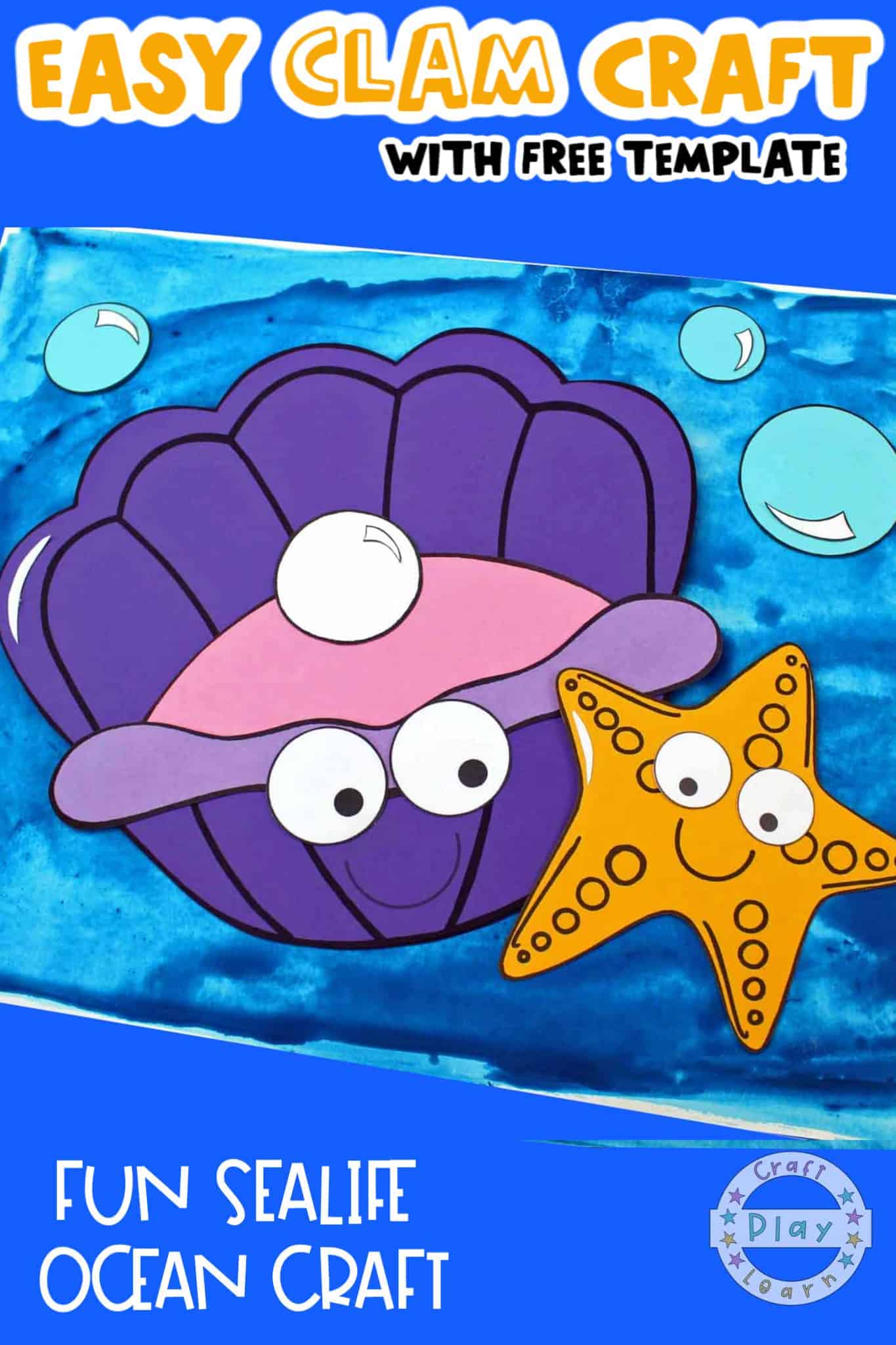 Easy Kids Clam Shell Ocean Craft - Craft Play Learn