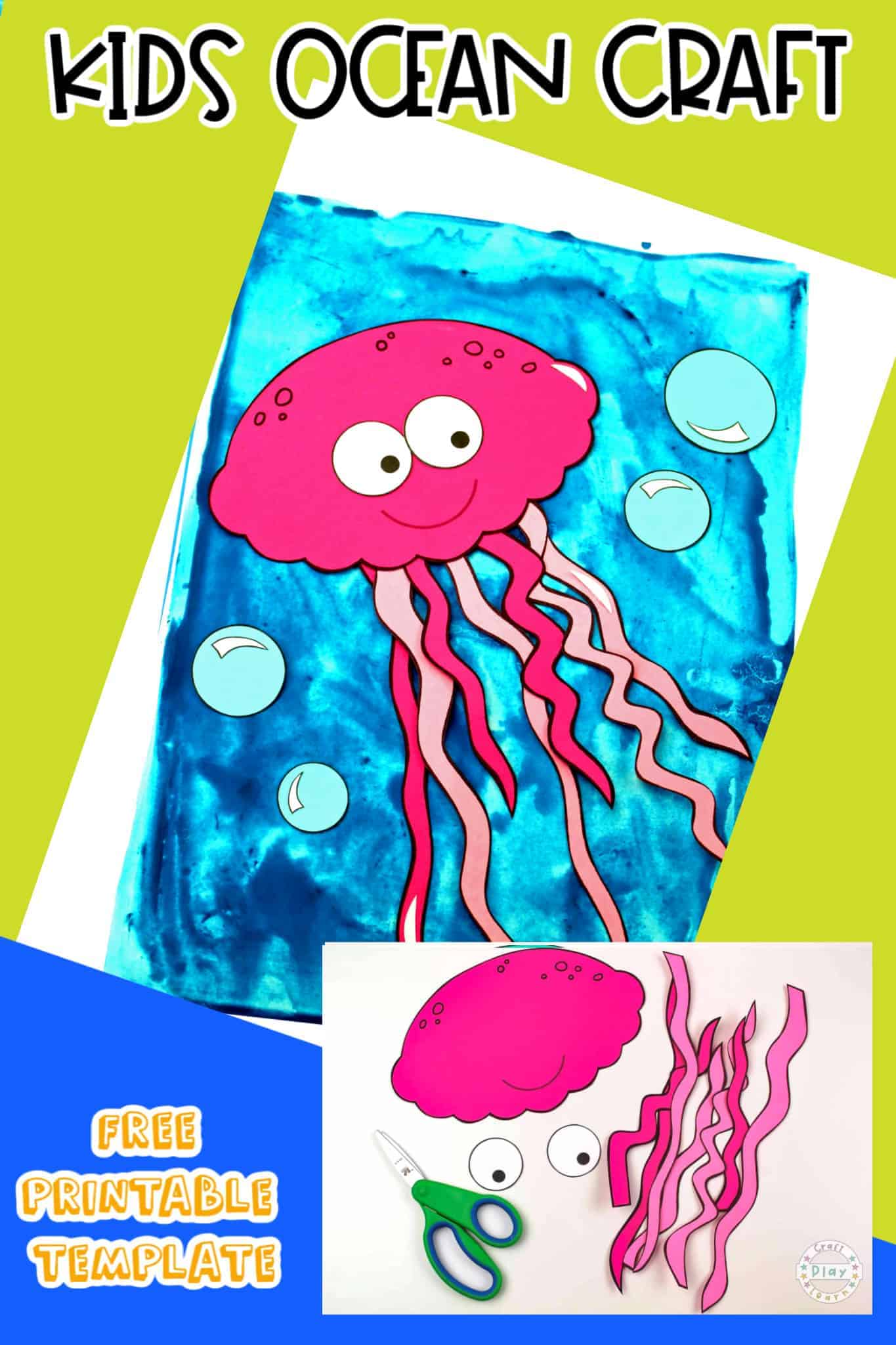 Jellyfish Art Project For Preschool Kids - Craft Play Learn By The ...