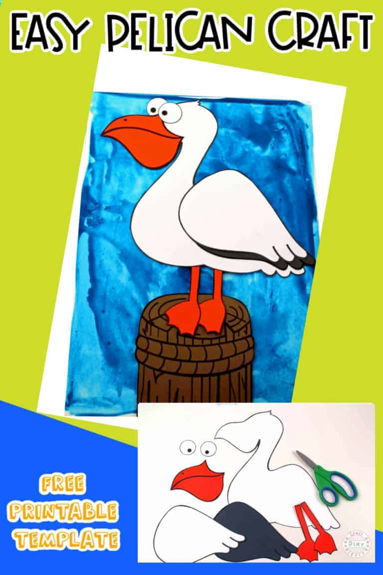DIY Pelican Paper Craft Project - Craft Play Learn
