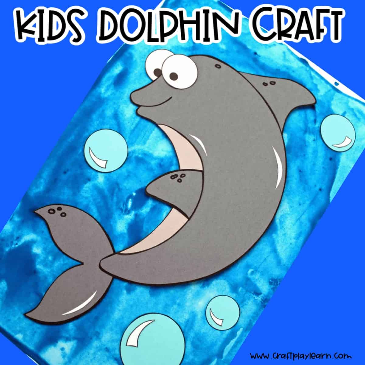 Cute Dolphin Art Project For Kids - Craft Play Learn