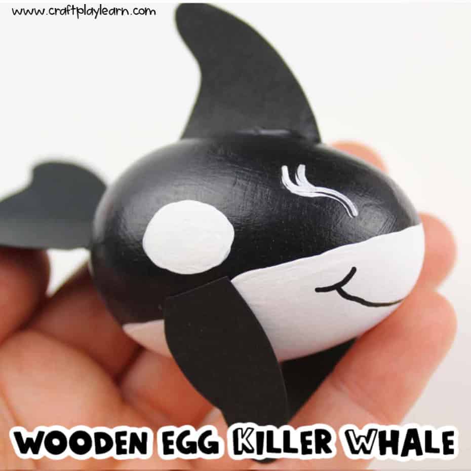 Wooden Egg Killer Whale Craft For Kids Craft Play Learn