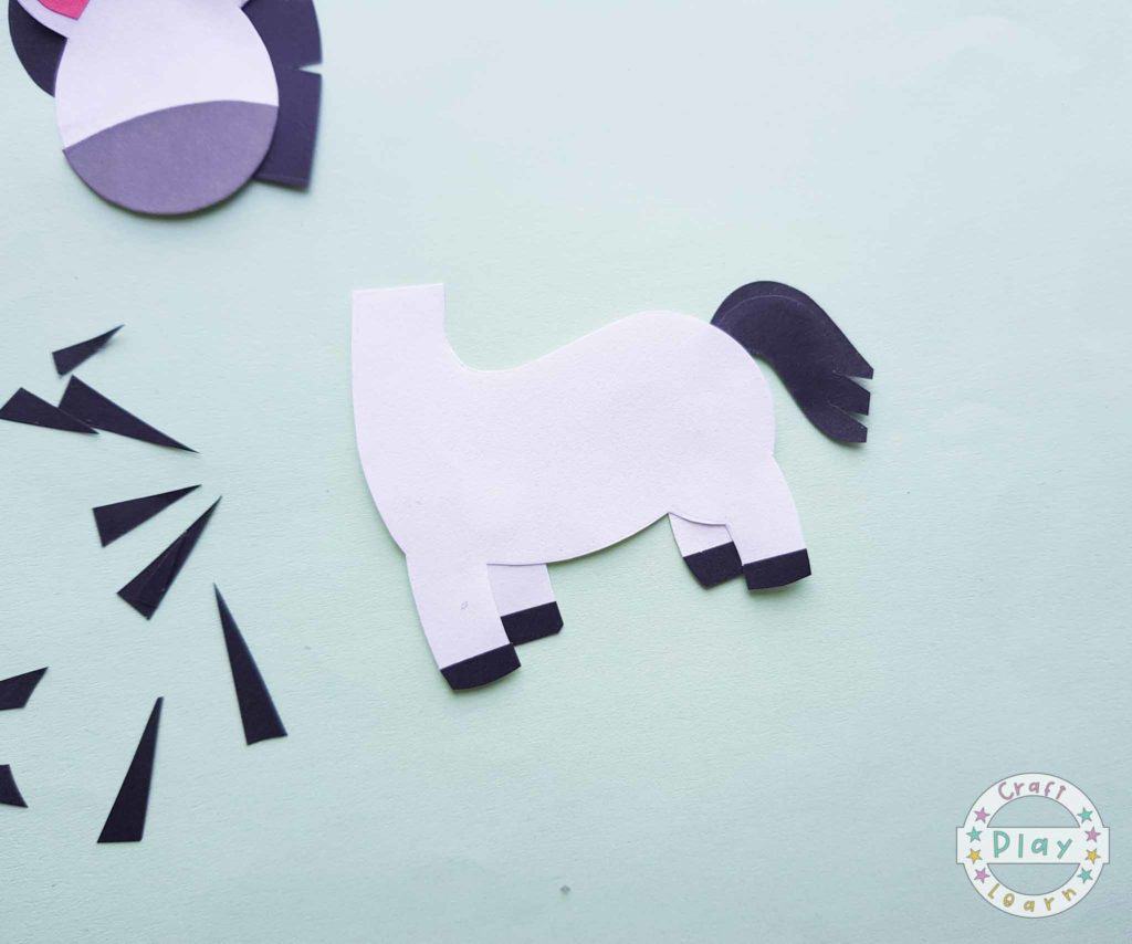Easy Z is For Zebra Craft - Craft Play Learn
