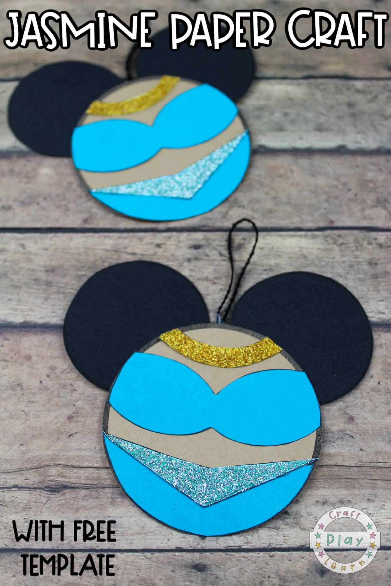 Easy DIY Princess Jasmine Ornament - Craft Play Learn
