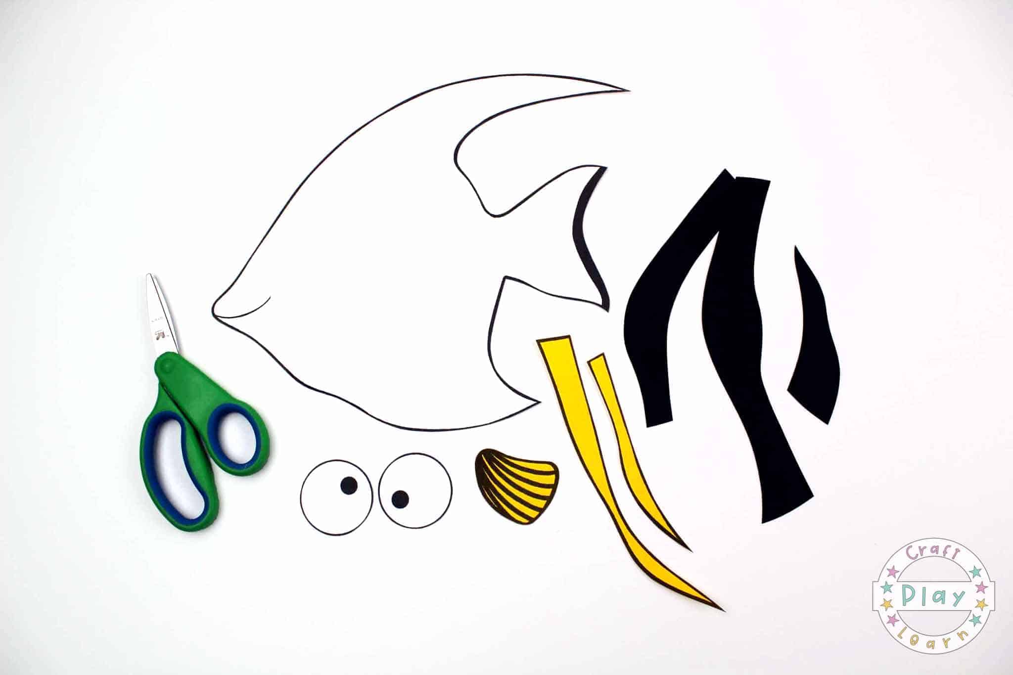 Easy Angelfish Art Project For Kids - Craft Play Learn