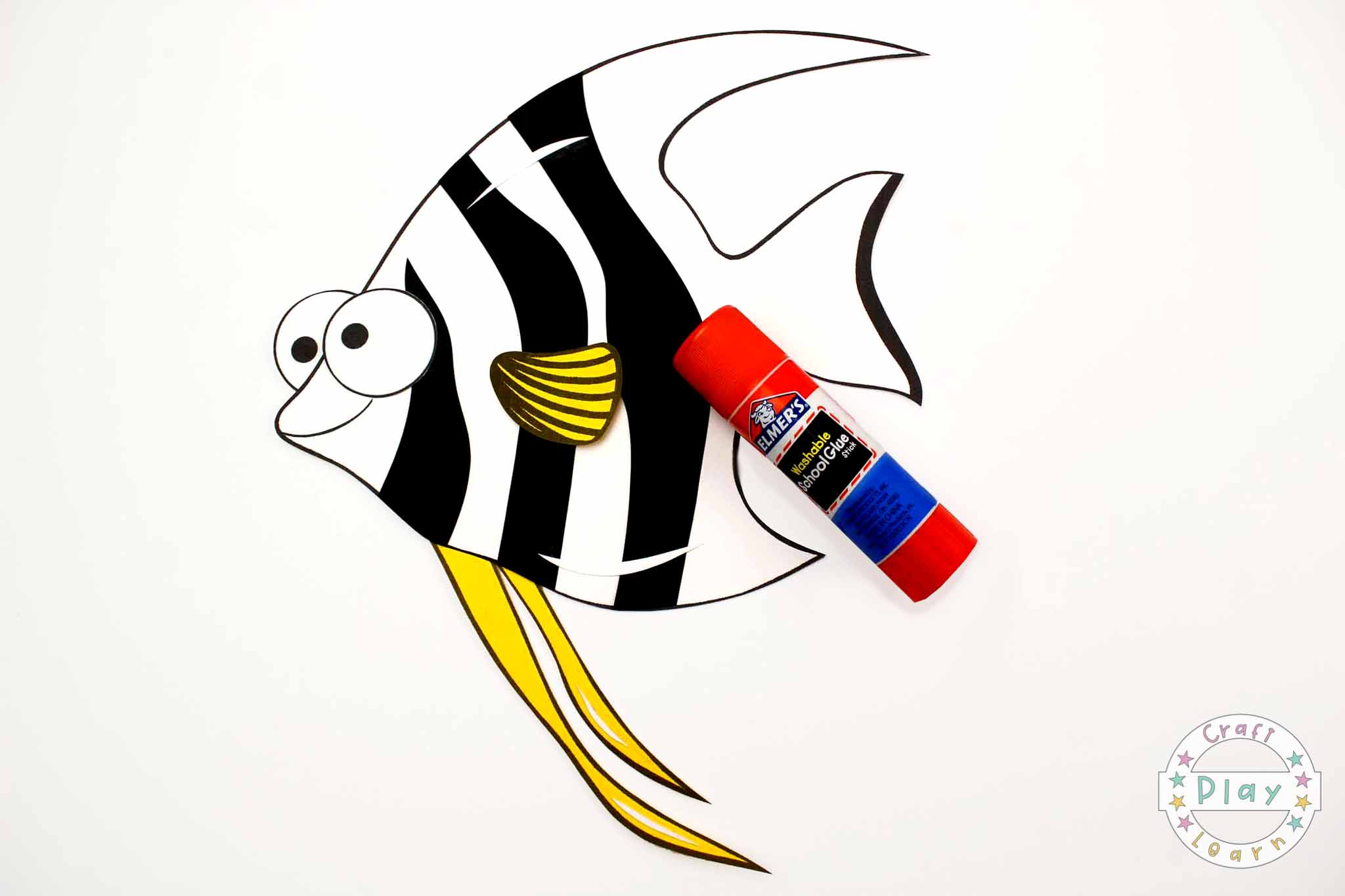 Easy Angelfish Art Project For Kids - Craft Play Learn