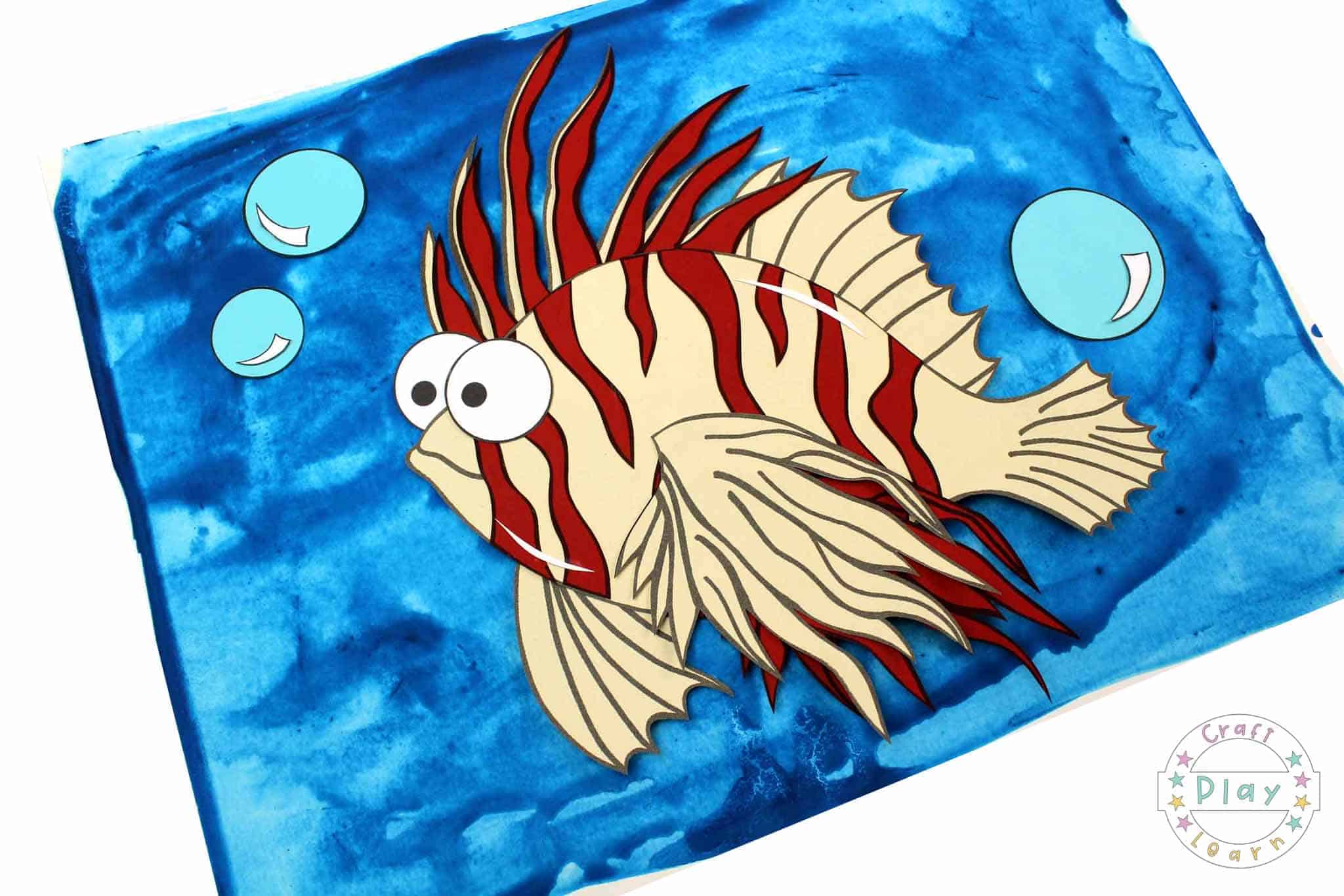 Easy Lion Fish Craft Activity For Kids - Craft Play Learn