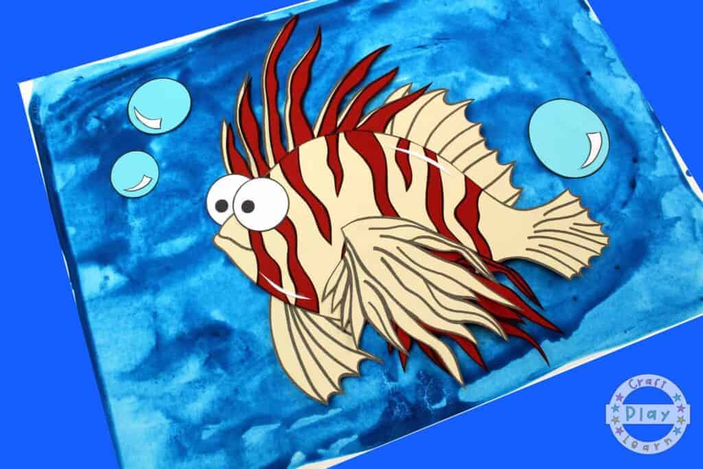 Easy Lion Fish Craft Activity For Kids - Craft Play Learn