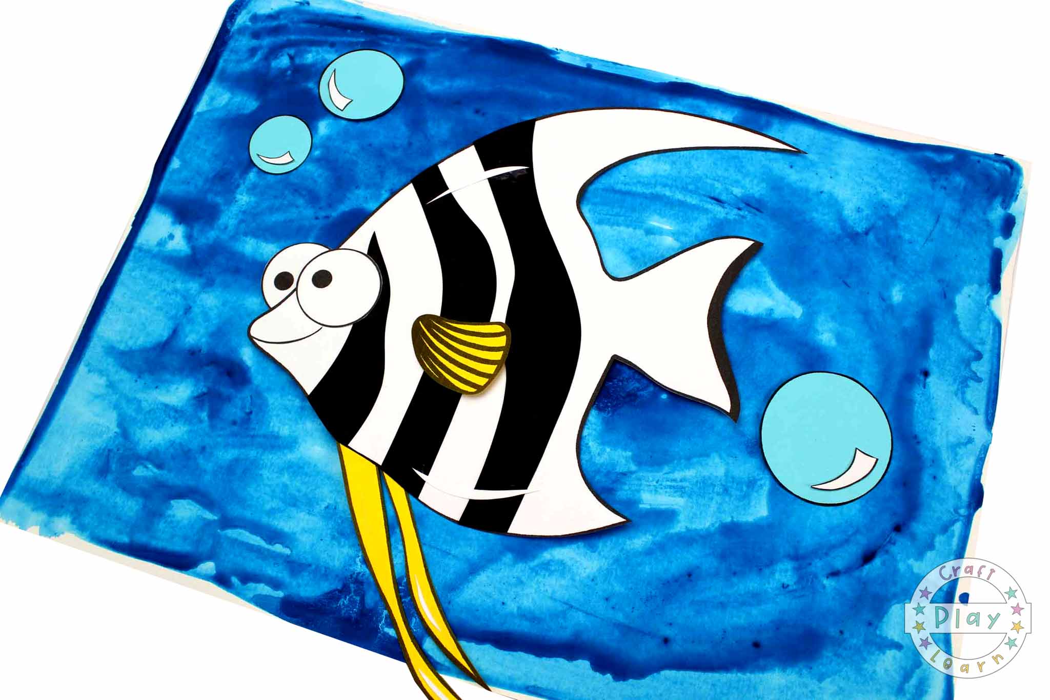 Easy Angelfish Art Project For Kids - Craft Play Learn