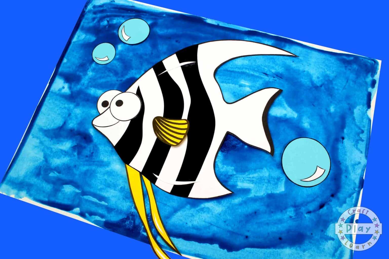 Easy Angelfish Art Project For Kids - Craft Play Learn