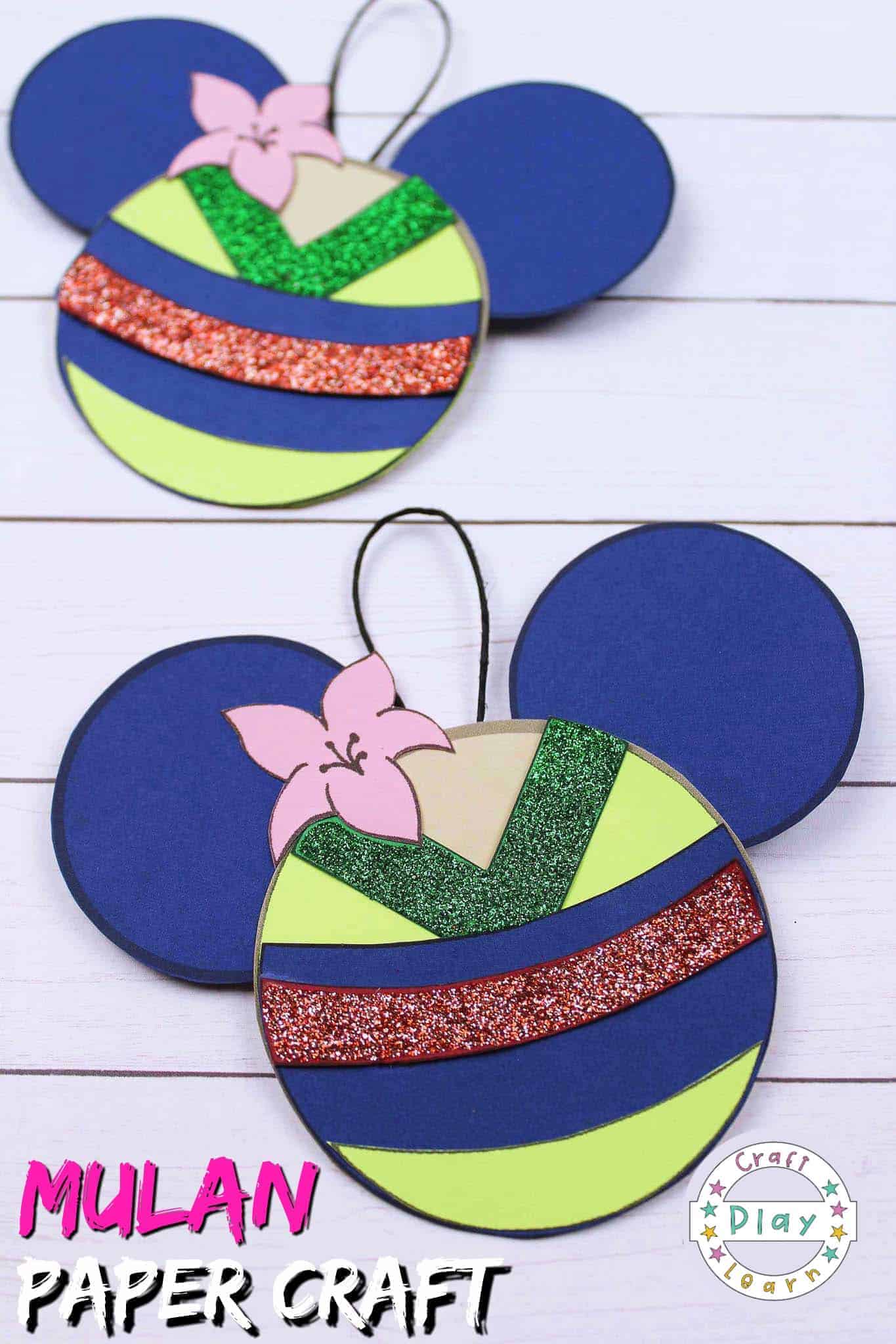 Mulan Disney Ears Craft And Ornament - Craft Play Learn