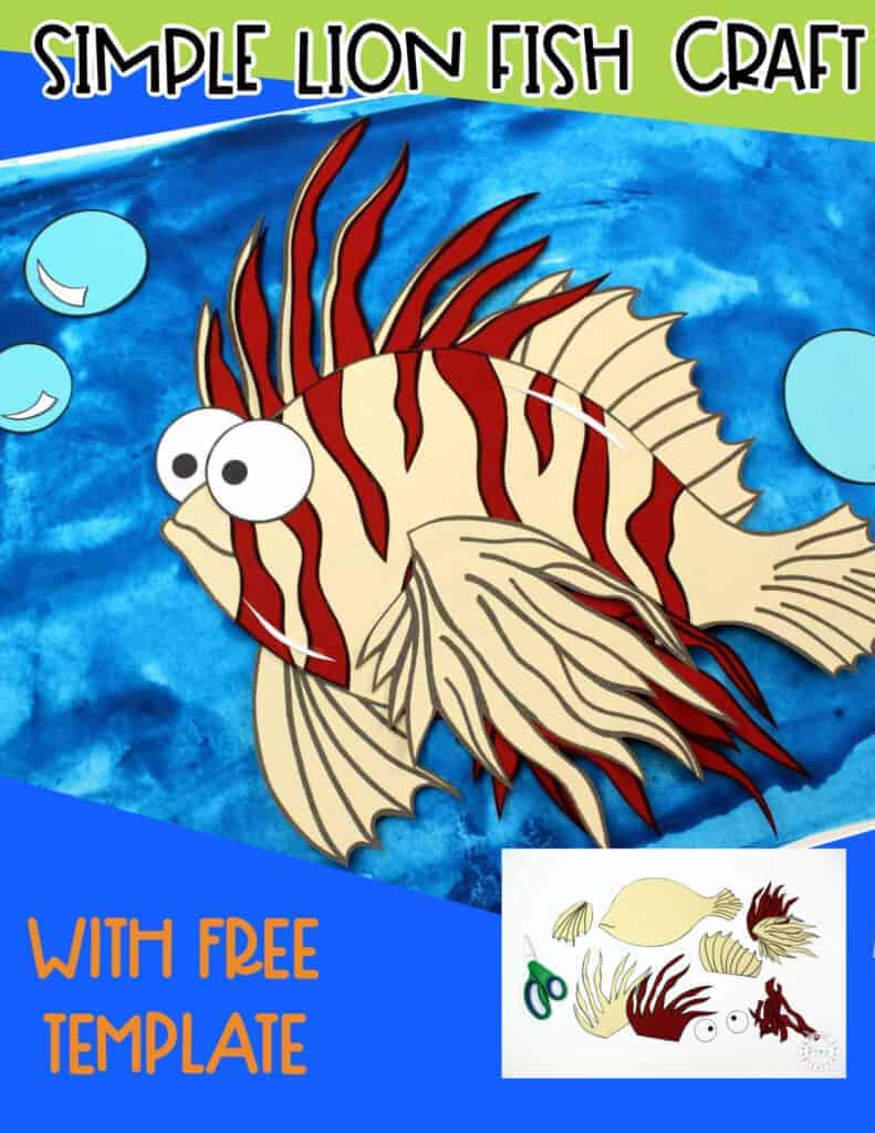 Easy Lion Fish Craft Activity For Kids - Craft Play Learn