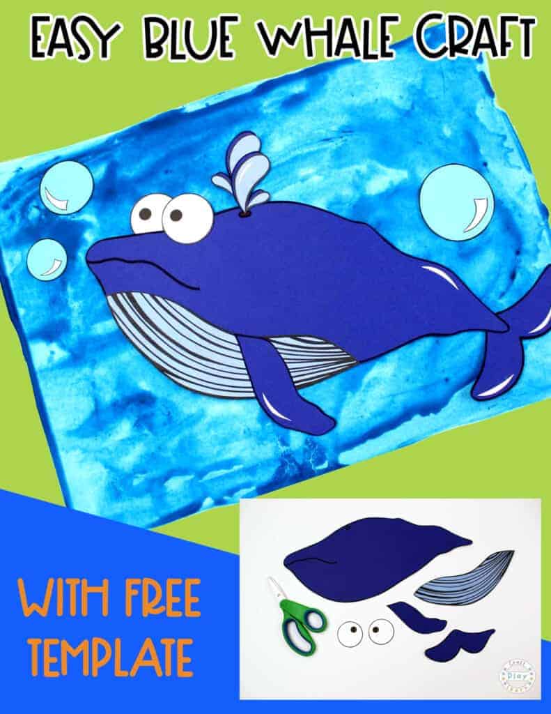 Easy Blue Whale Craft Idea For Kids - Craft Play Learn