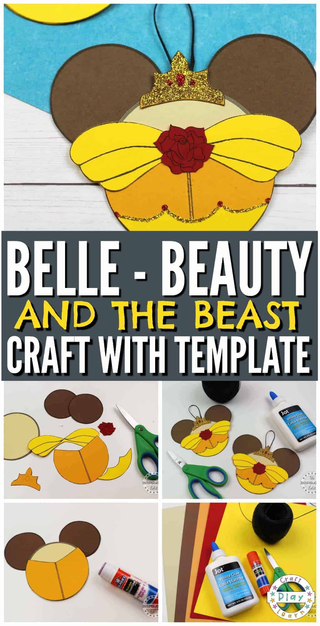 Disney Belle Disney Ears Decoration - Craft Play Learn