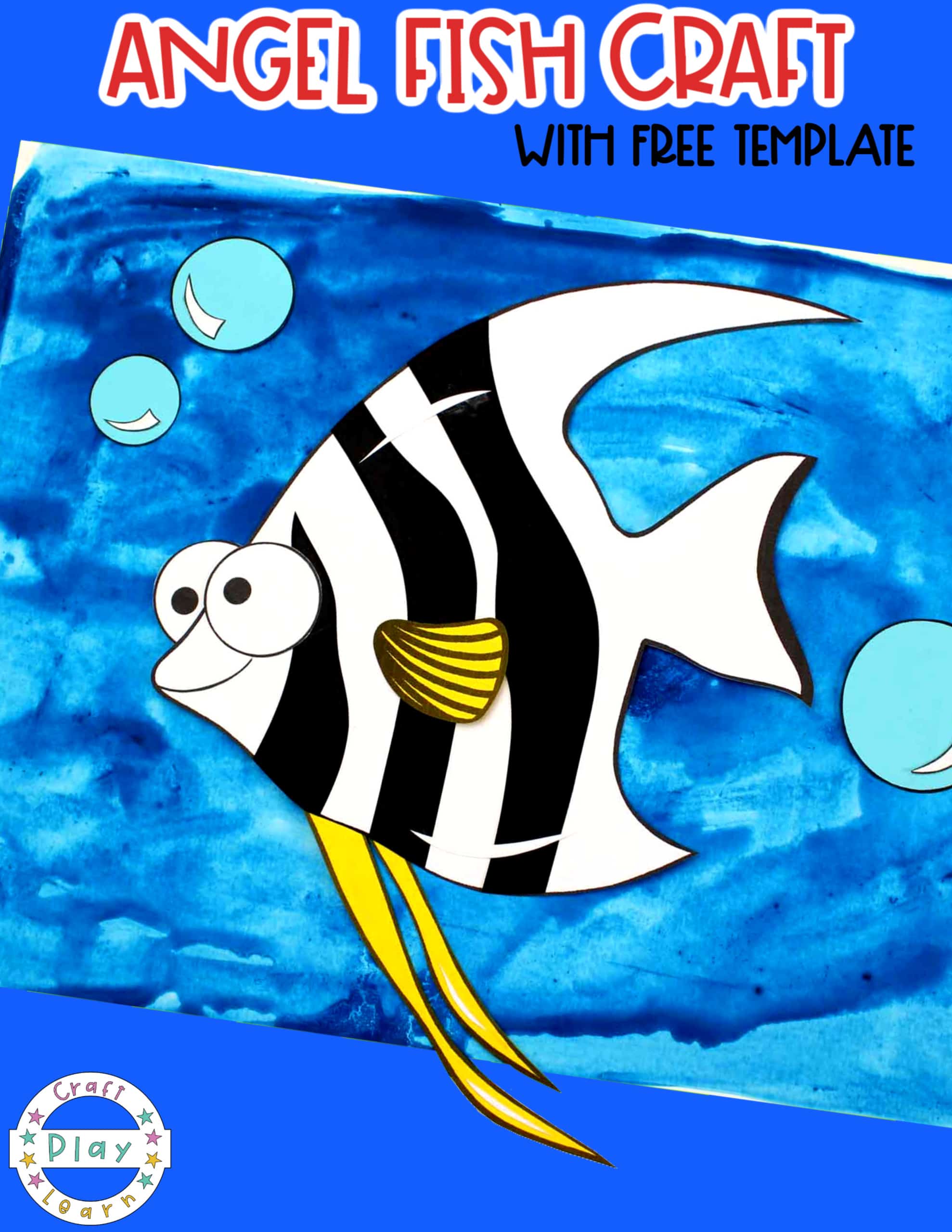 Easy Angelfish Art Project For Kids - Craft Play Learn