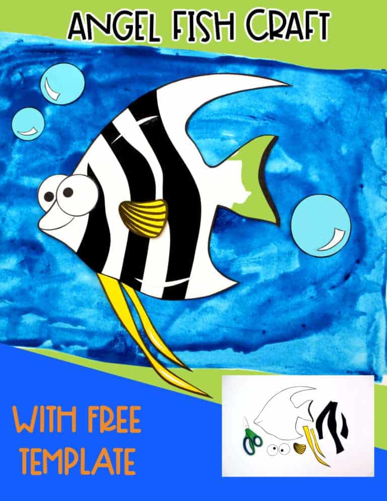 Easy Angelfish Art Project For Kids - Craft Play Learn