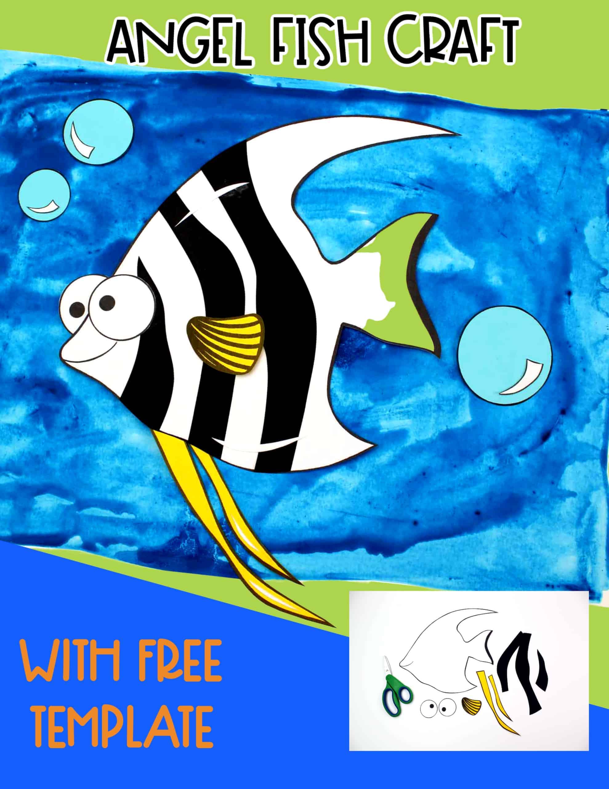 Easy Angelfish Art Project For Kids - Craft Play Learn