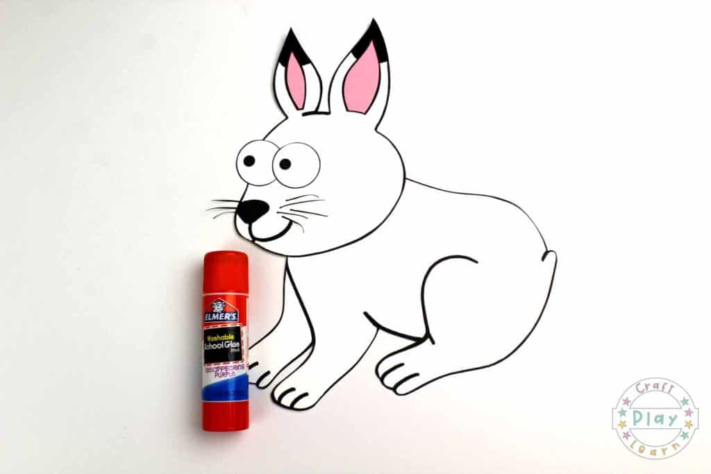 Arctic Hare Easy Kids Craft - Craft Play Learn