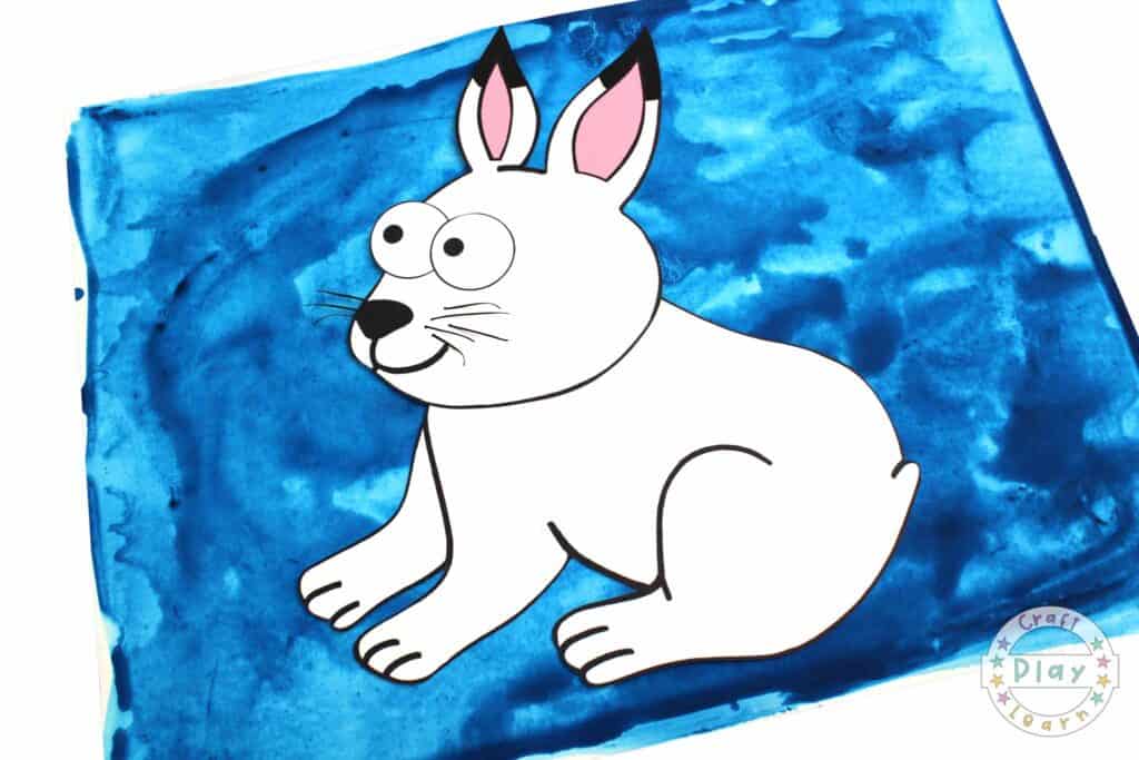 Arctic Hare Easy Kids Craft - Craft Play Learn