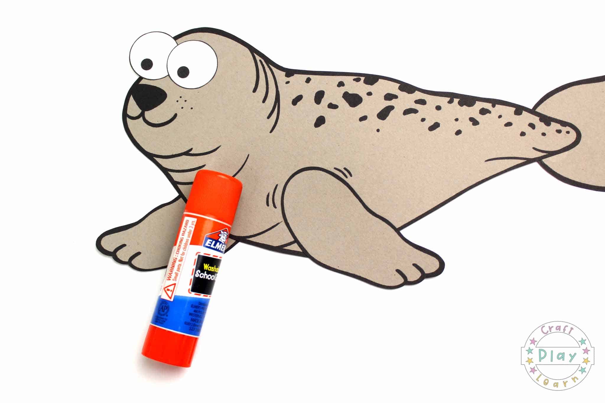 Arctic Animal Crafts For Preschoolers Ringed Seal - Craft Play Learn