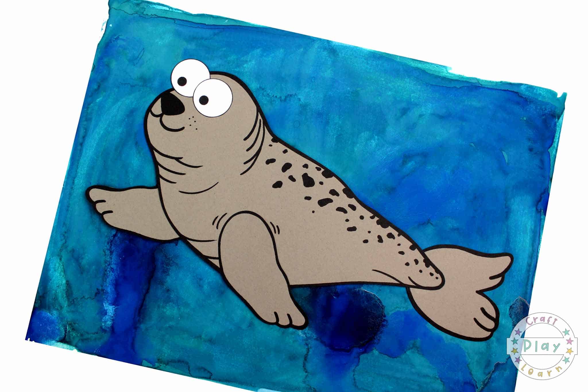 Arctic Animal Crafts For Preschoolers Ringed Seal - Craft Play Learn
