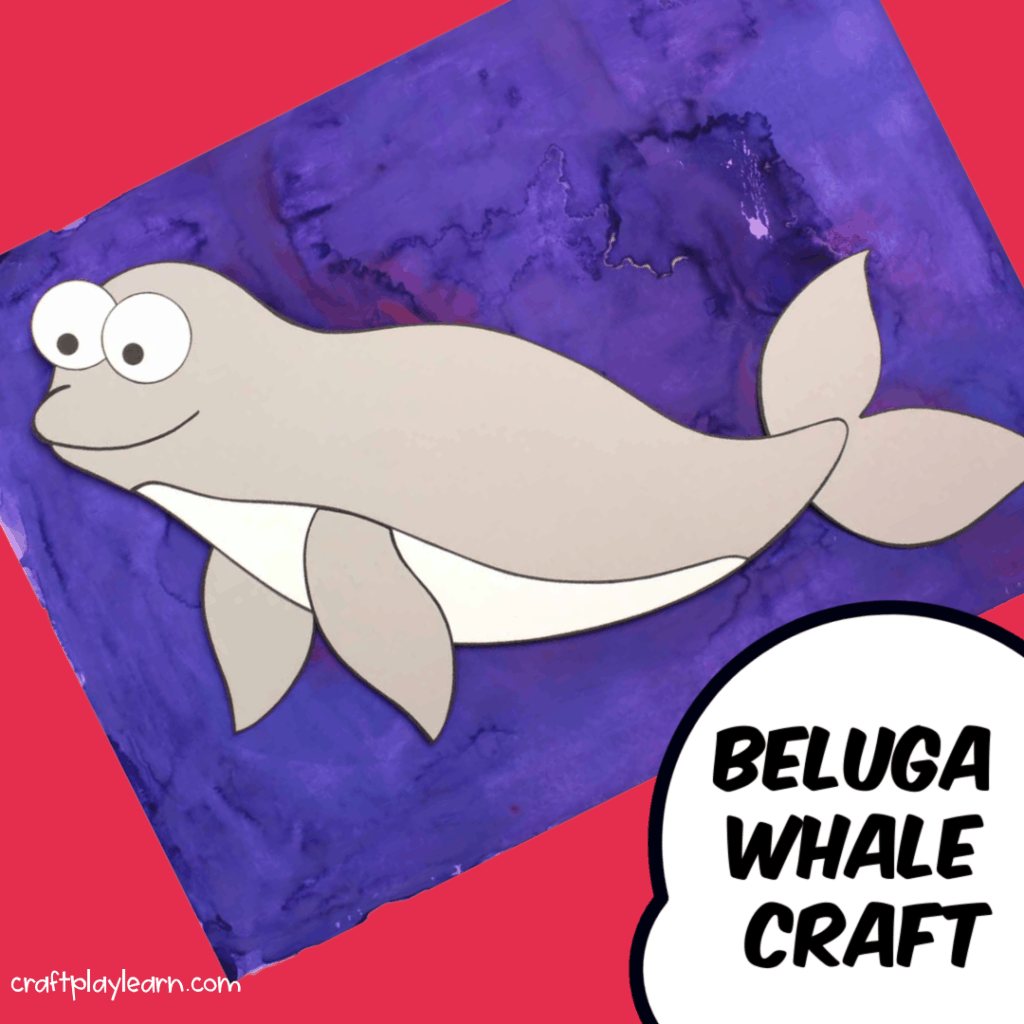 Easy Beluga Whale Craft For Kids - Craft Play Learn By The Inspiration Edit