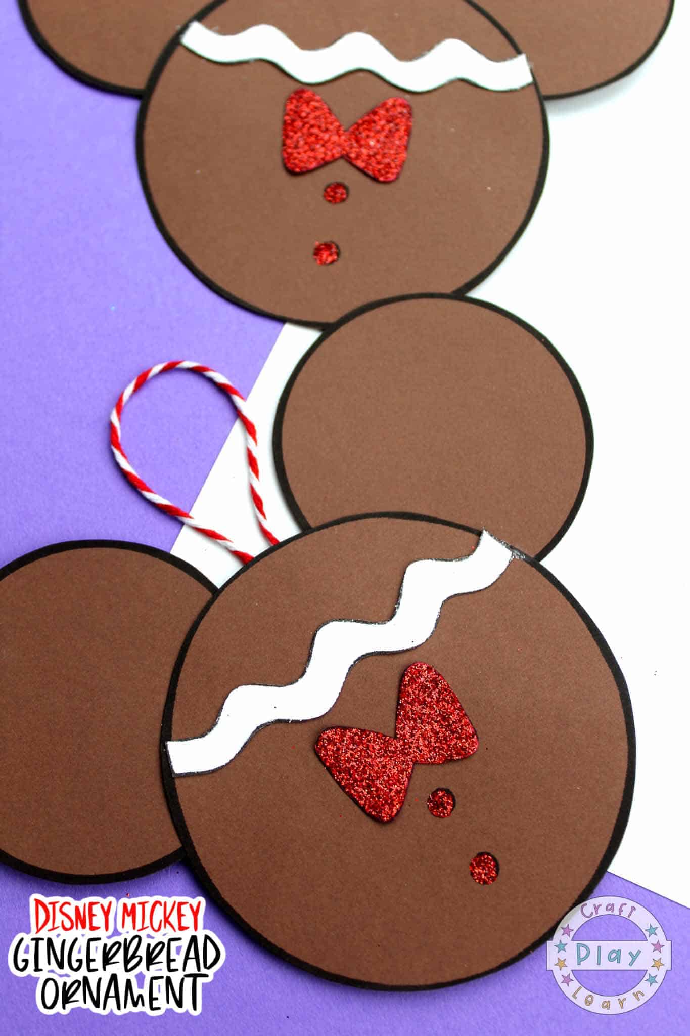 Disney Mickey Gingerbread Ornament - Craft Play Learn