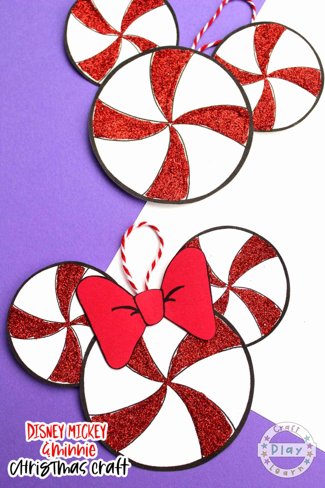 Minnie Mouse Christmas Craft For Kids - Craft Play Learn