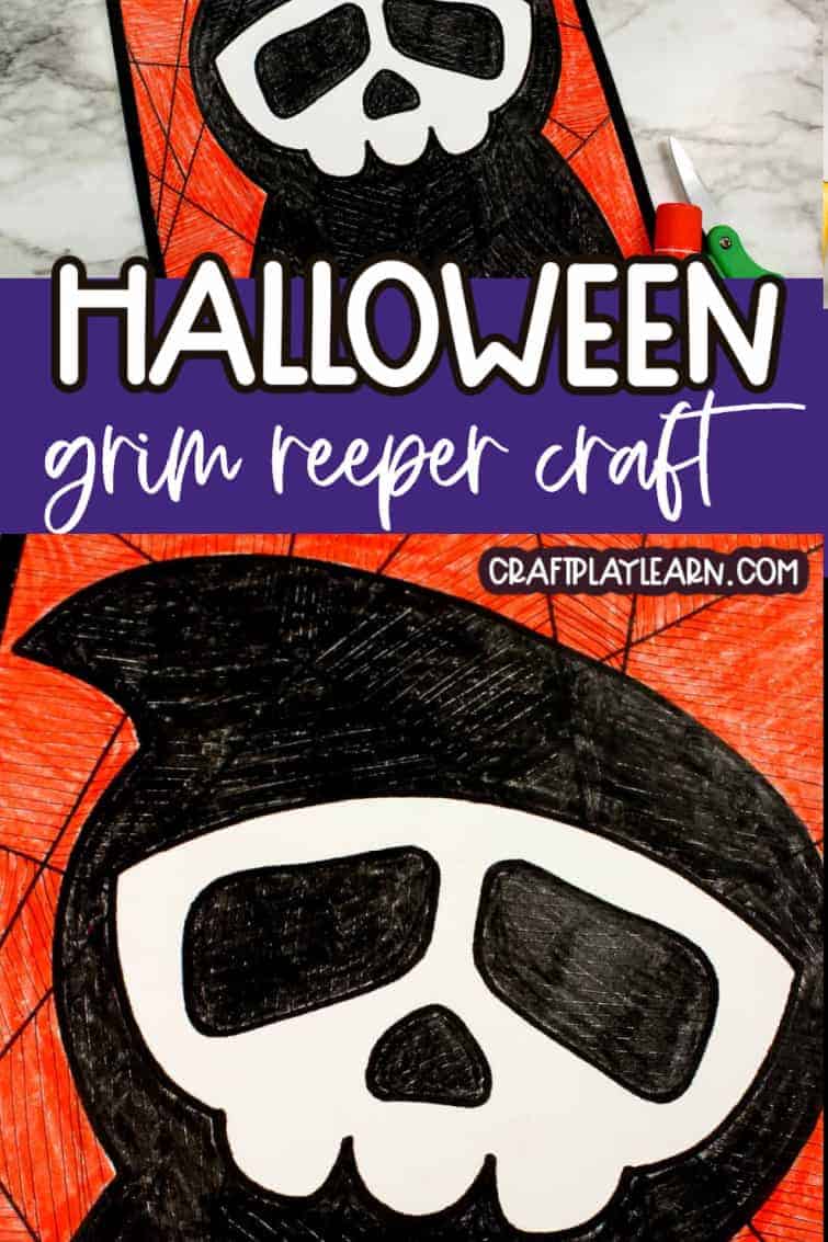Grim Reaper Halloween Craft - Craft Play Learn