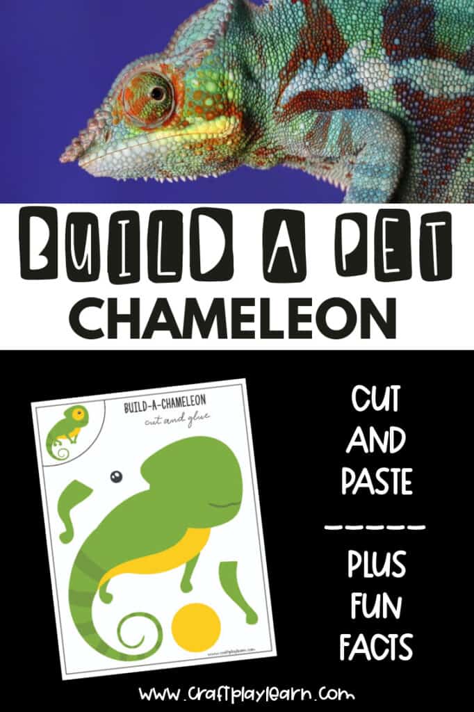 Easy Chameleon Craft: Cut And Paste - Craft Play Learn