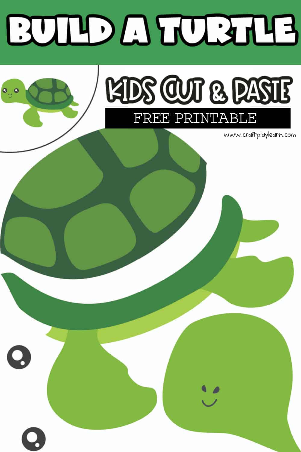 Easy Turtle Paper Craft For Kids - Craft Play Learn