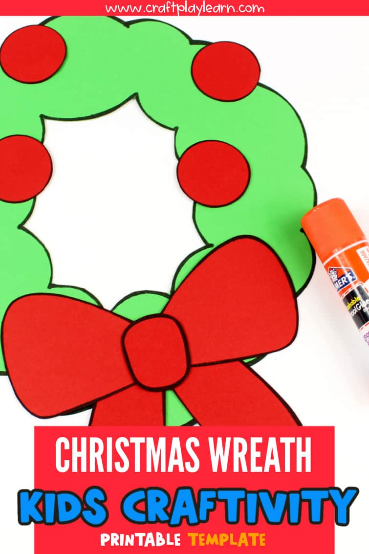 Christmas Writing Activity And Wreath Craft - Craft Play Learn