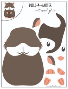 Hamster Crafts: Cut And Paste Activity - Craft Play Learn