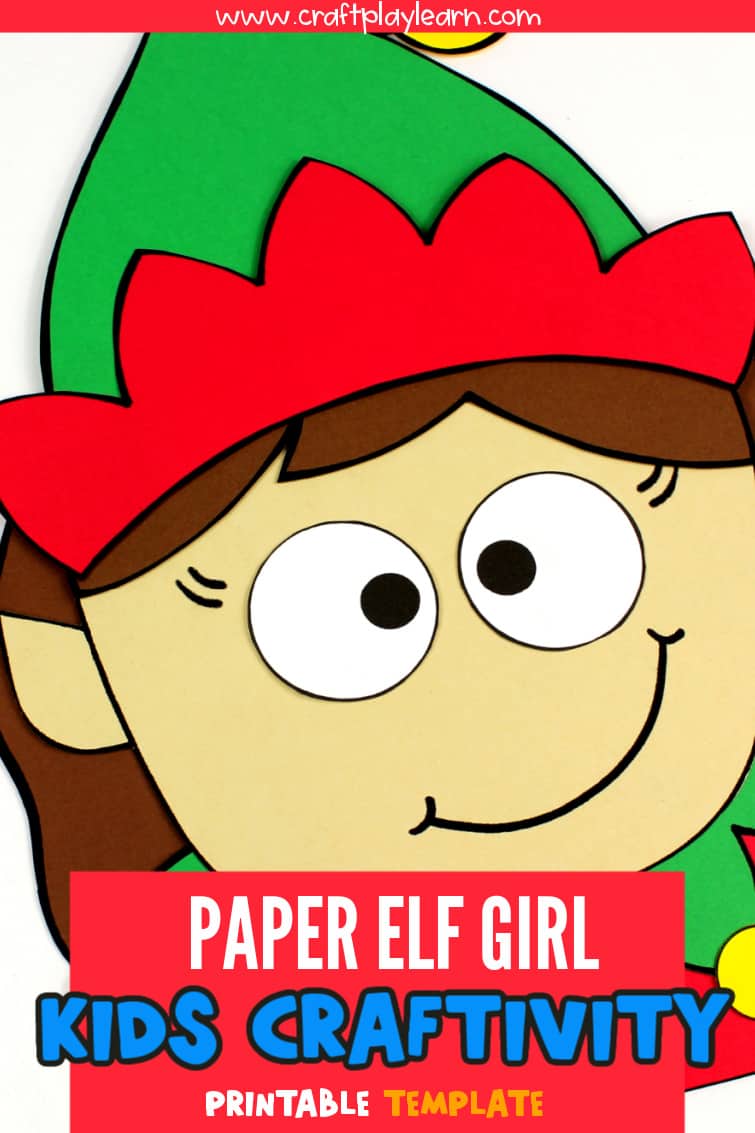 Paper Elf Christmas Craft For Kids - Craft Play Learn
