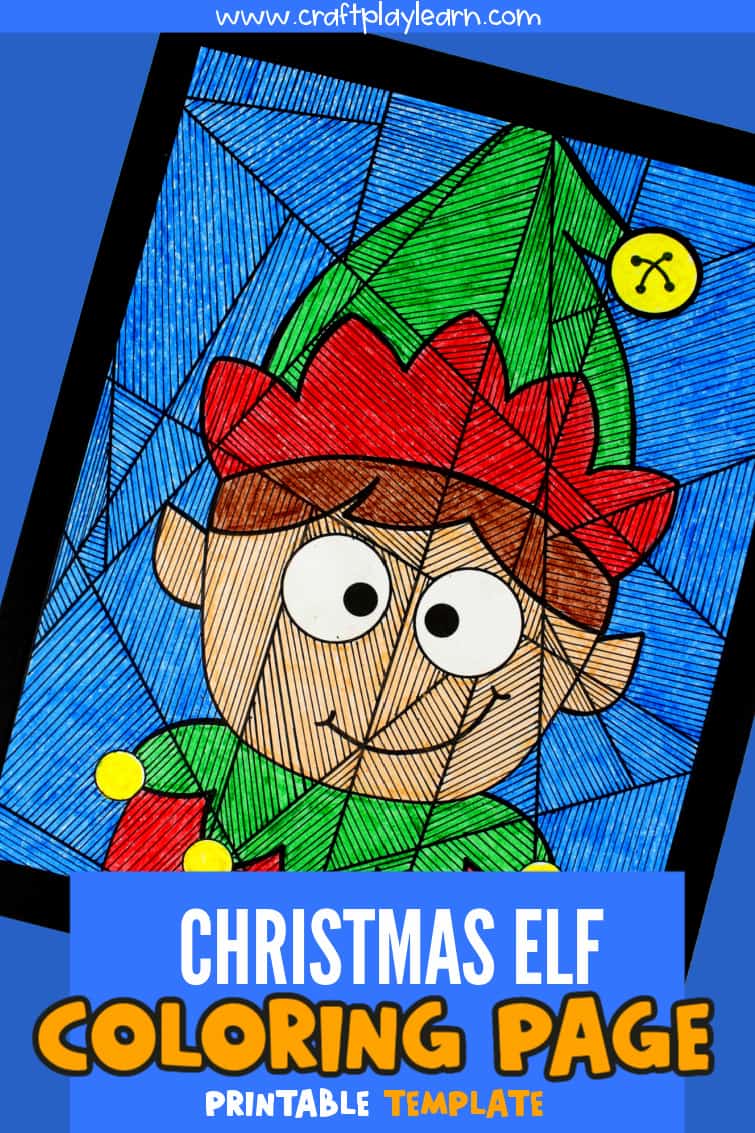 Santas Helper Elf Line Study - Craft Play Learn