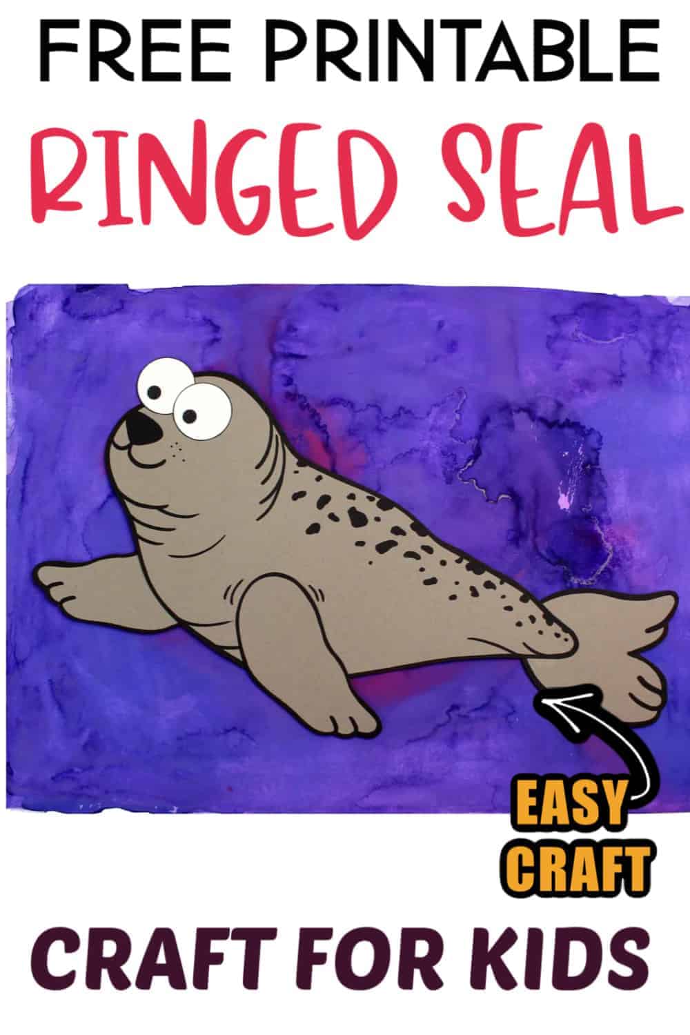 Arctic Animal Crafts For Preschoolers Ringed Seal - Craft Play Learn