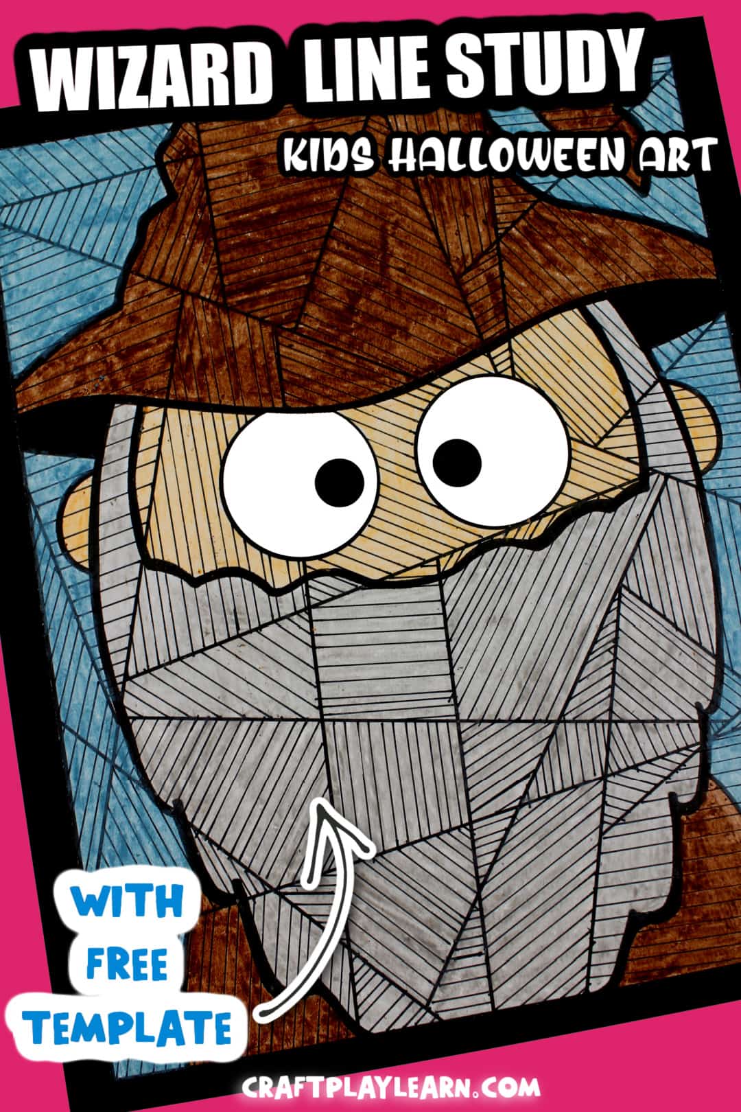 Super Fun Wizard Line Study: Line Drawing Exercise - Craft Play Learn